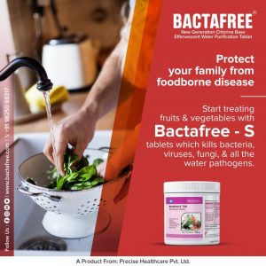 Bactafree - S Chlorinated Sanitizing Tablets For Fruits & Vegetables