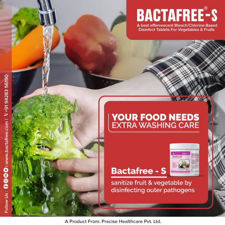 Bactafree - S Chlorinated Sanitizing Tablets For Fruits & Vegetables